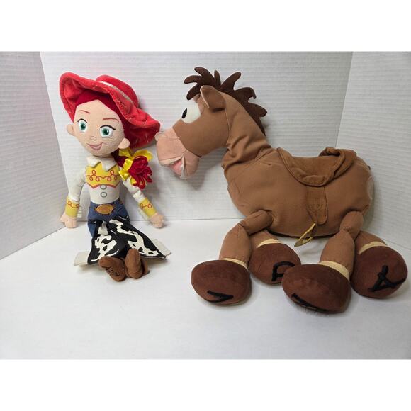 Disney | Toys | Disney Store Toy Story Jessie Bullseye Plush Set ...